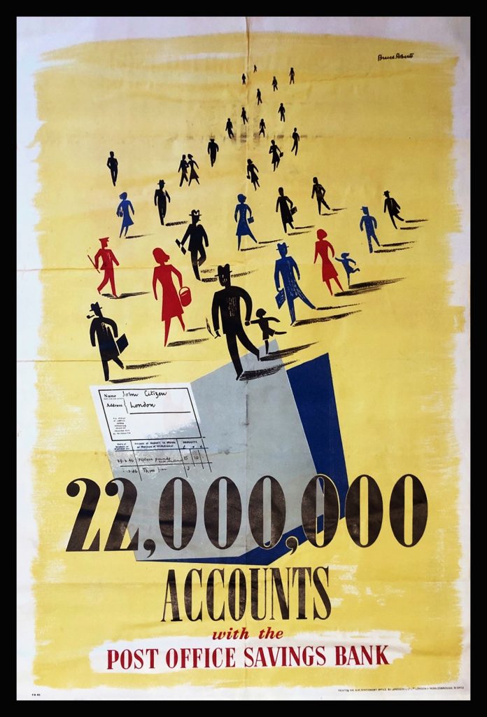 22,000,000 Accounts Post Office Savings Bank – Red Door Posters