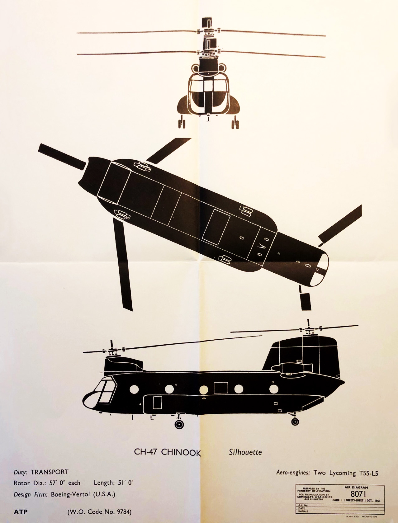 CH-47 Chinook Air Diagram 8071 – Red Door Posters